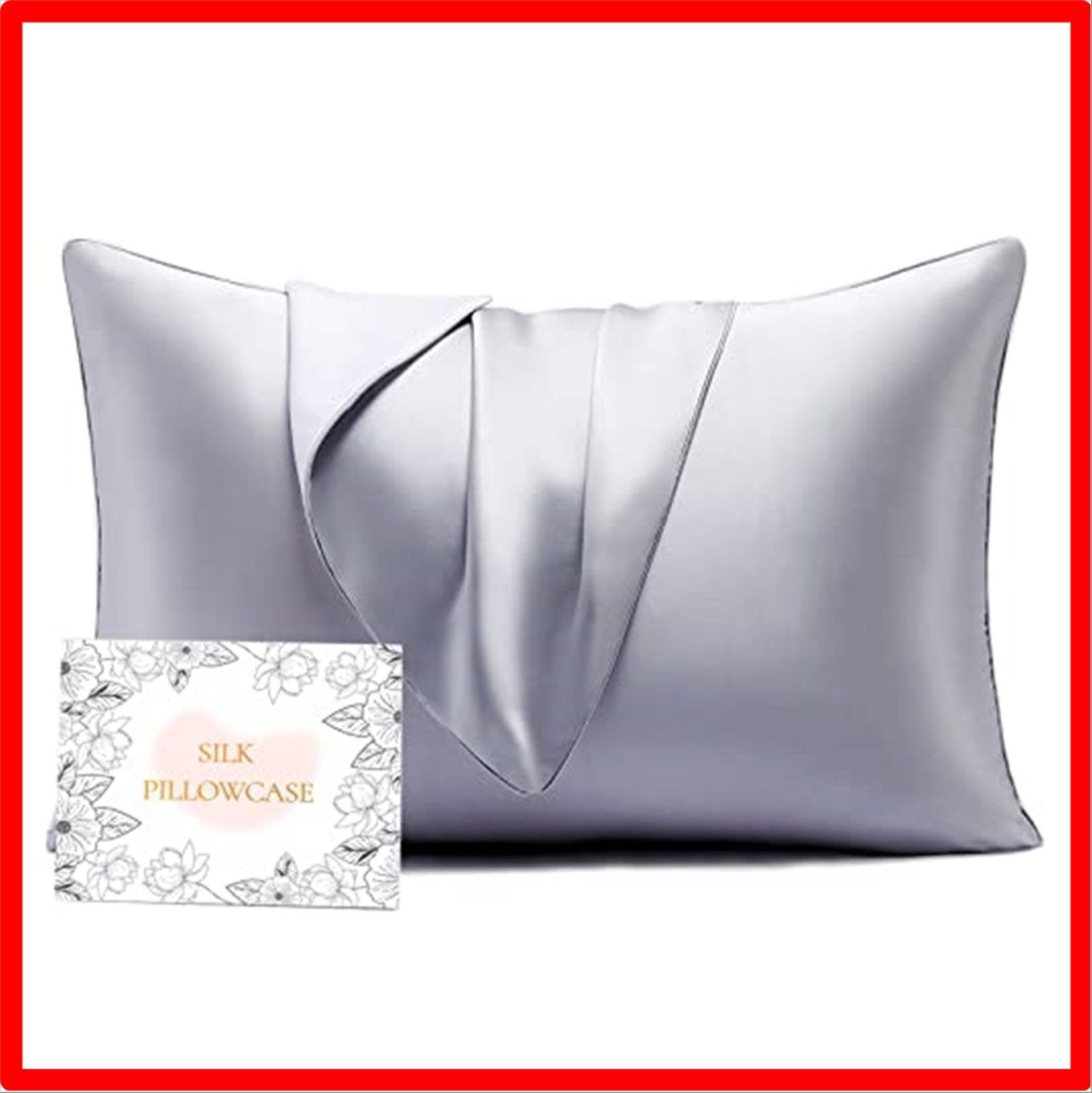 【匿名配送】bパールグレー・ファスナー式_43x63cm HOdo Homeシルク枕カバー 洗える 22匁 6Aクラス片面シルク 高級テンセル まくらかばー シ - メルカリ