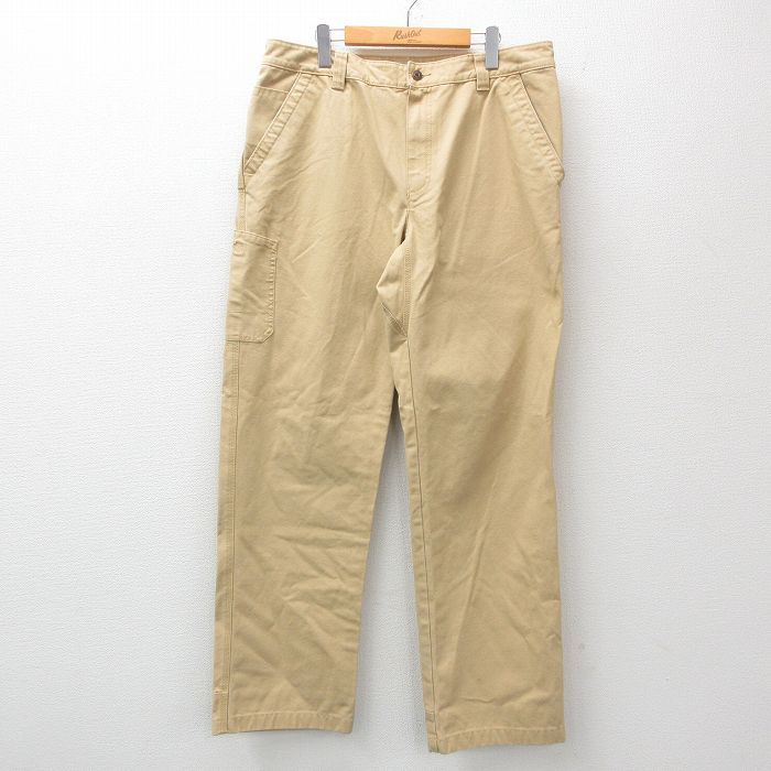 W38/古着 エルエルビーン LLBEAN パンツ メンズ ダック地 コットン ベージュ カーキ 24dec10 中古 ボトムス ロング - メルカリ