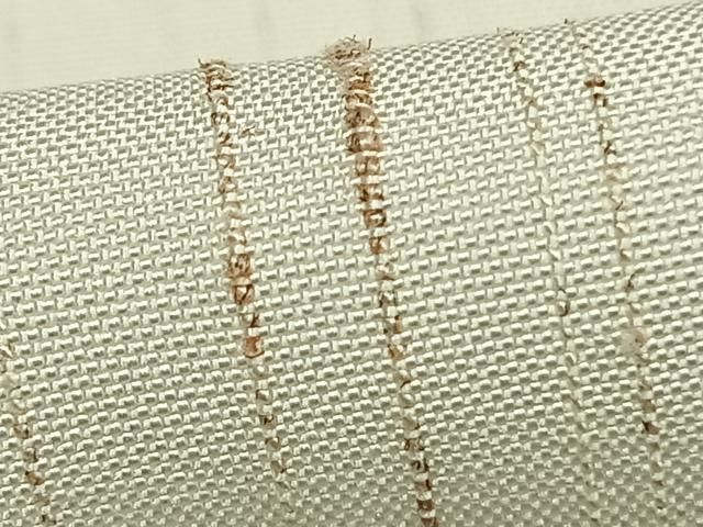 平和屋着物▽ぜんまい紬 単衣 縞 正絹 逸品 AABC0246fy