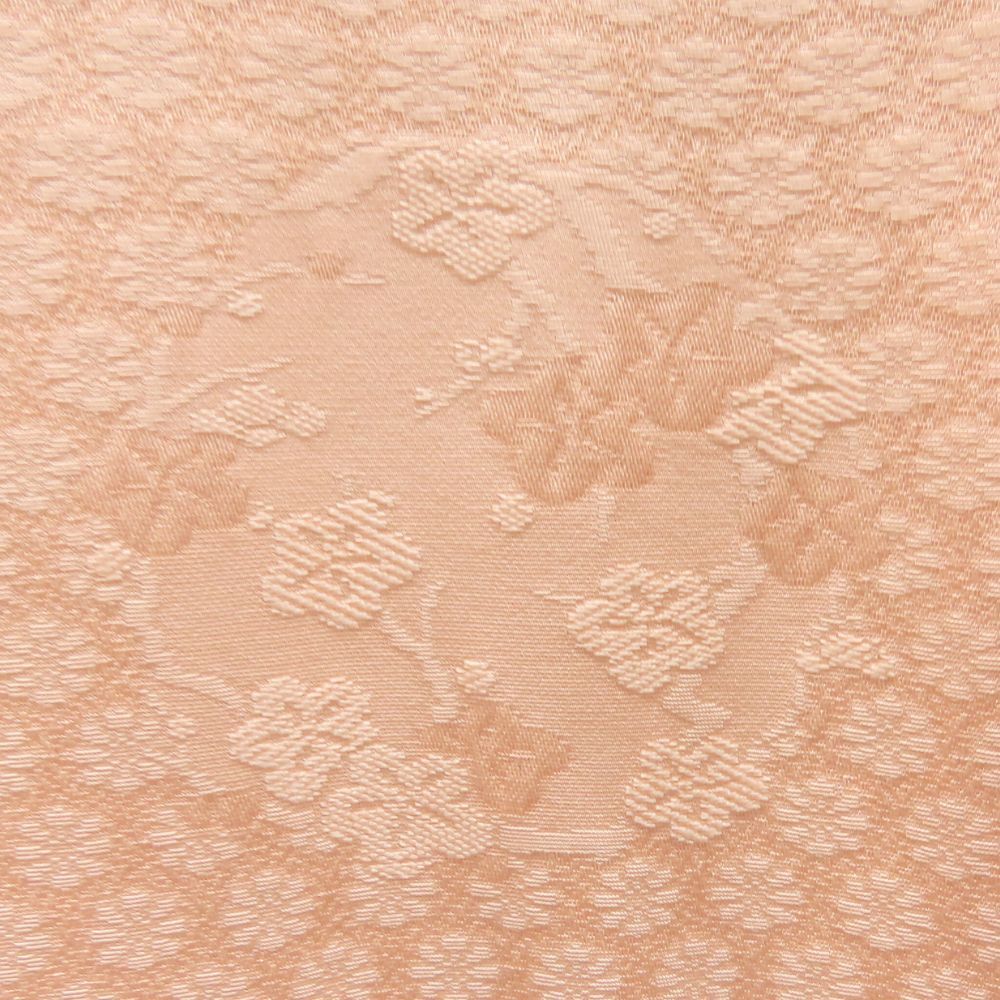 中古】 色無地 しつけ糸あり 正絹(金銀糸除く) ピンク 地紋 フォーマル