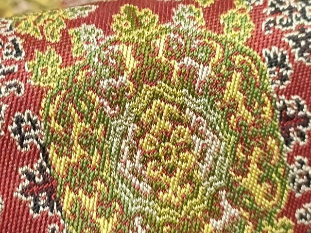 平和屋着物□極上 龍村美術織物 九寸開き名古屋帯 御軾天平唐花文錦