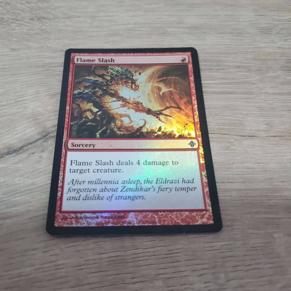 MTG 炎の斬りつけ/Flame Slash [ROE] foil - ☆スピードスター☆トレカとおもちゃ専門店 - メルカリ