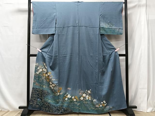 平和屋着物＃道行コート 色紙重ね霞文 暈し染め 正絹 逸品 CAAT5607id