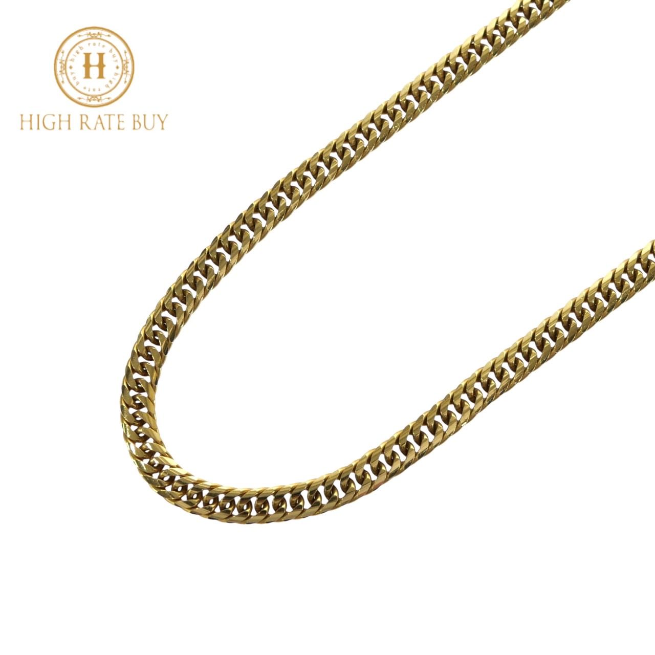 【新品】喜平ネックレス K18 18金 750 2面ダブル 25.8g 50cm 3.9mm キヘイ チェーン 金ネックレス 造幣局検定マーク 20g 30g 60cm メンズ アクセサリー ...