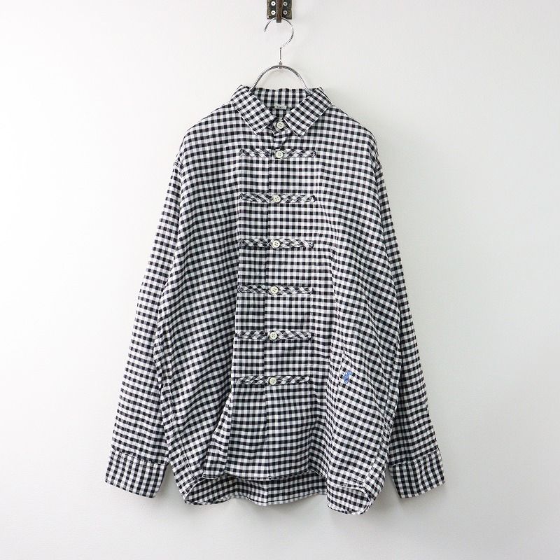 今季 2024SS フォーティーファイブアール 45R 45rpm 薄オックスギンガムの908 8ノットシャツ 3/ブラック トップス 【2400014023251】 - メルカリ