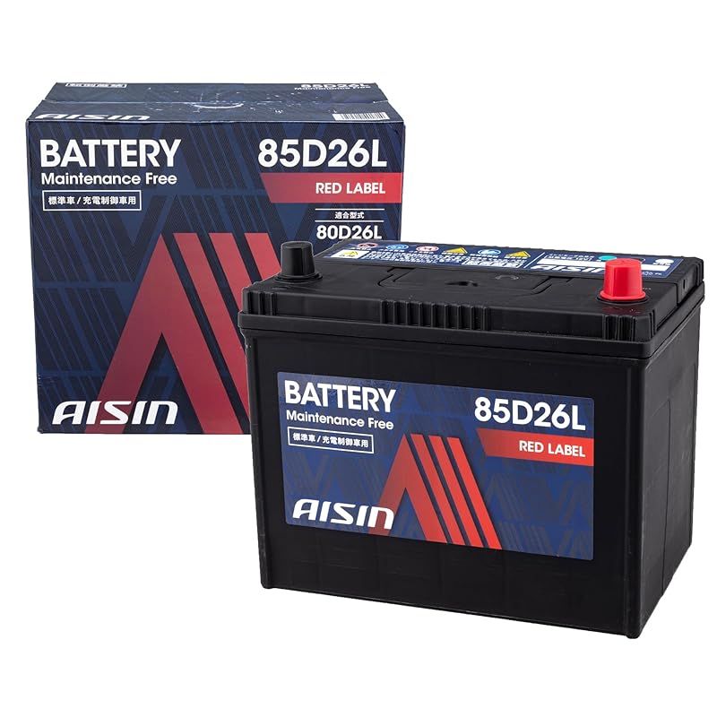 アイシン(AISIN) 車用 バッテリー 85D26L (80D26L) 標準車/充電制御車対応 RED LABEL BTRAZ-9085D26L - メルカリ