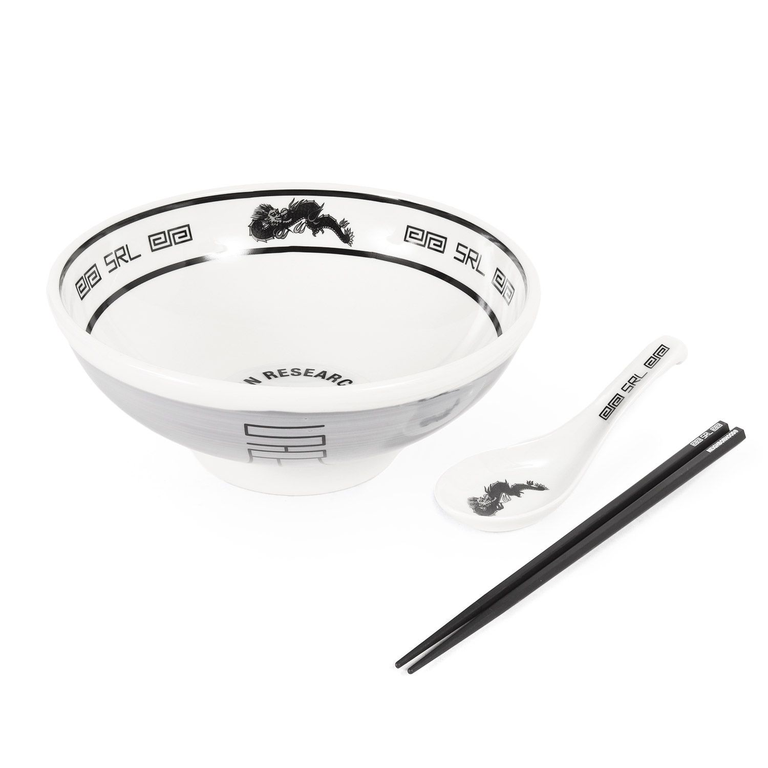 【新品】NEIGHBORHOOD ネイバーフッド 23SS SRL どんぶり&レンゲ&箸 3点セット (NOODLE BOWL SET) / ホワイト 白 / ブランド 小物 食器 インテリア ...