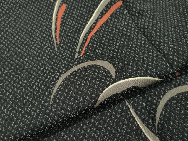 平和屋本店□極上 京都西陣・想屋謹製 お召 胴抜き仕立て 兎 やまと誂