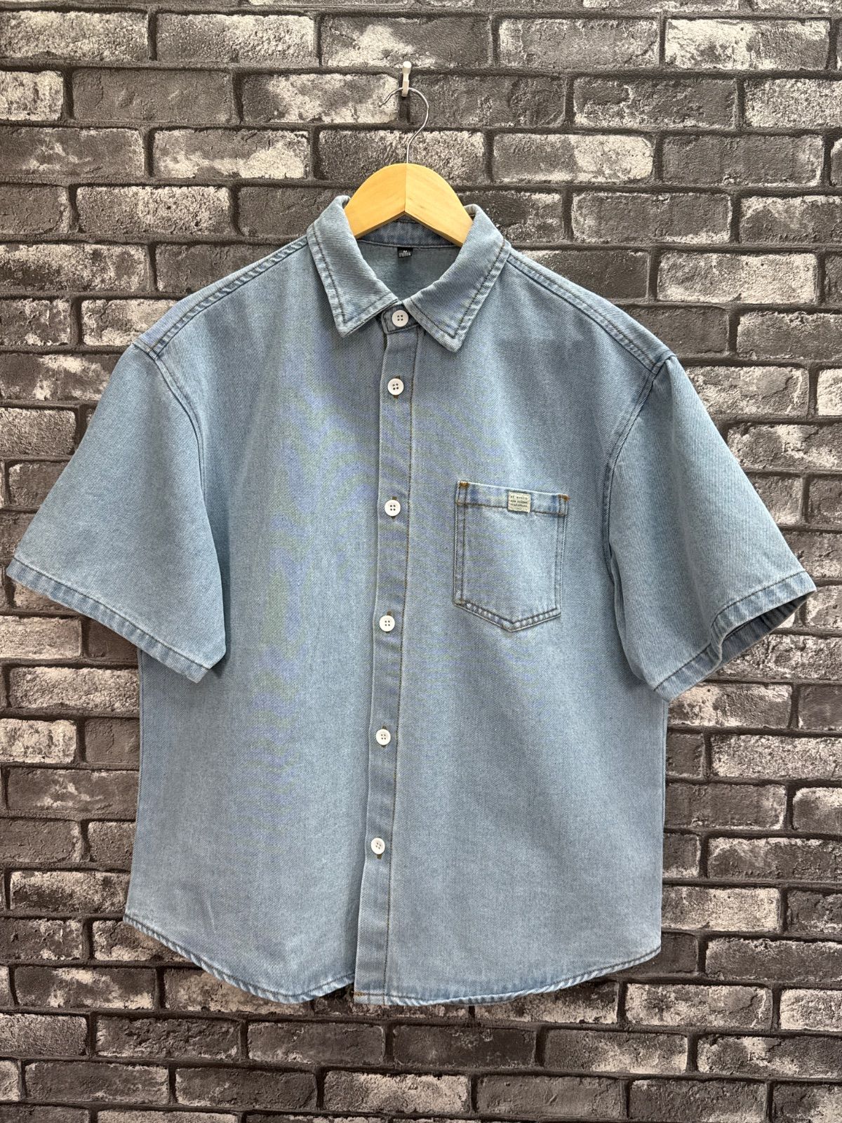 【新品 未使用 タグ付き】 【shibuya element/シブヤエレメント】 メンズ トップス シャツ ワイシャツ デニム 半袖 ...