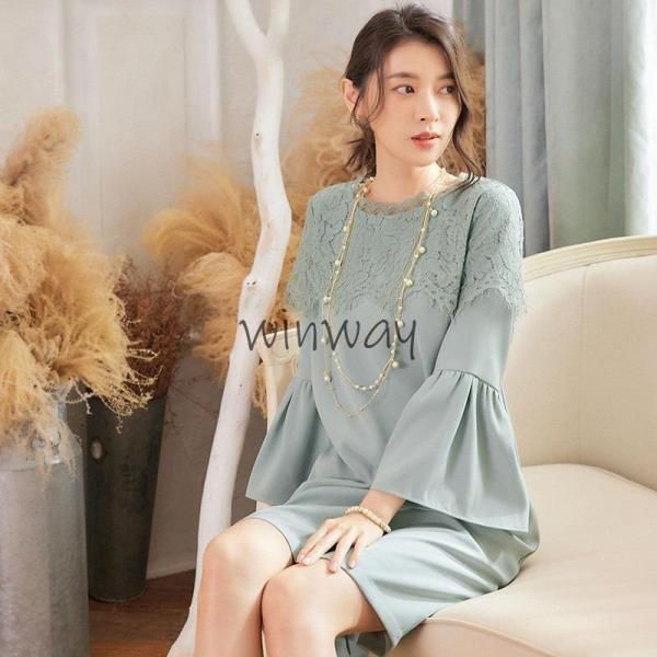 卒業式 服 母 服装 ワンピーススーツ セレモニースーツ レース