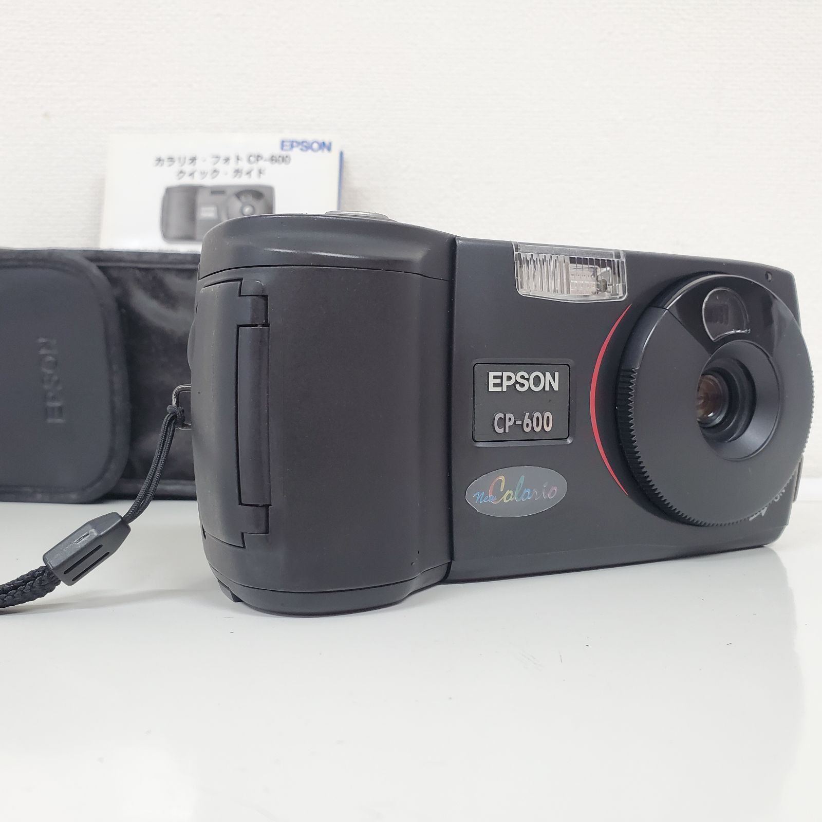 美品 通電・基本動作確認 エプソン EPSON CP-600 New Colorio カラリオ 単三電池が使える コンパクト デジカメ ...