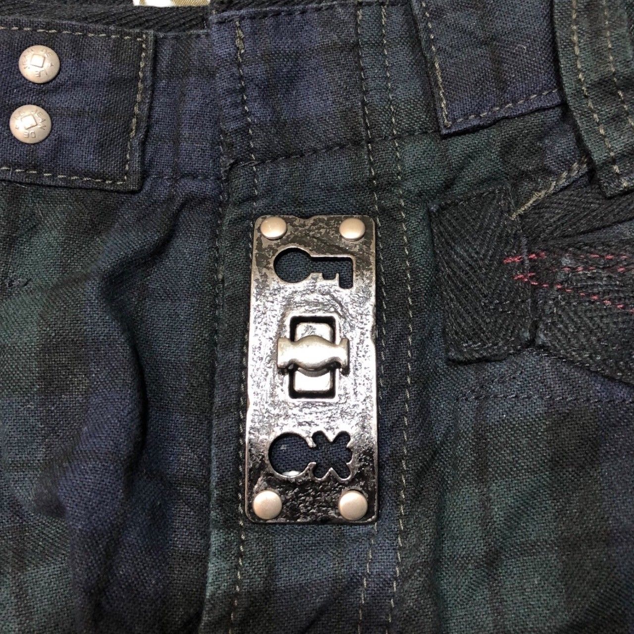 MARITHE FRANCOIS GIRBAUD(マリテフランソワジルボー) 00's gimmick check pants ギミック ...