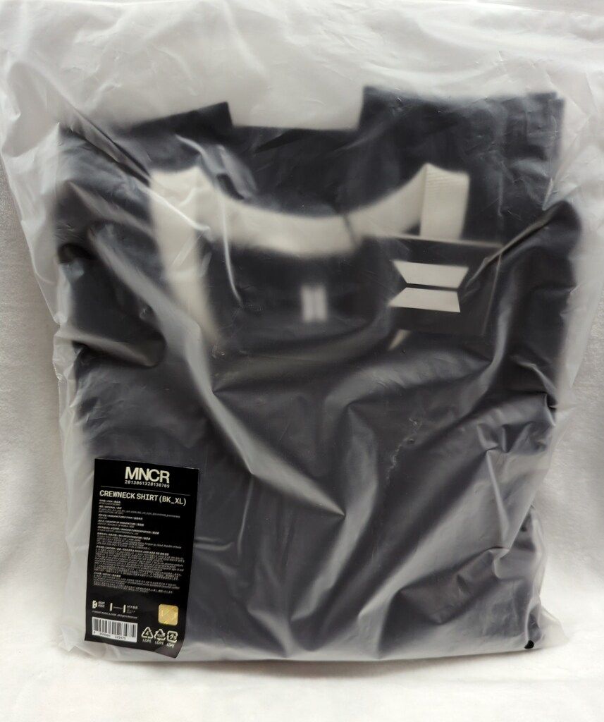 BTS 2024 POP UP STORE MONOCHROME CREWNECK SHIRT 黒/XL - メルカリ