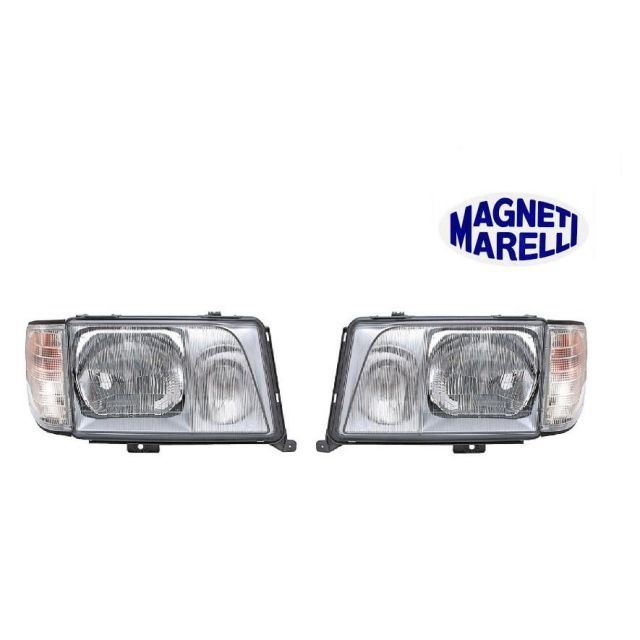 正規純正OEM 正規MARELLI製 ベンツ W124 Eクラス E220 E280 E320 E300 後期 ヘッドライト 左右 セット 1248208759 1248208859 ...