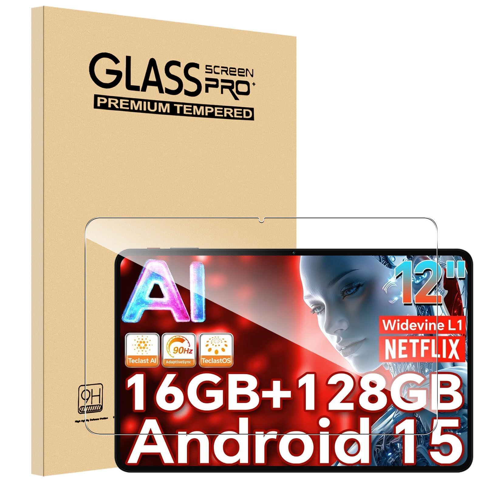 【在庫処分】Plus/T60 T60 AI/ODEA T60 A12 TECLAST ガラスフィルム TECLAST 衝撃吸収 Mosasa 9H硬度 飛散防止 フィルム 2.5Dラウンド ...