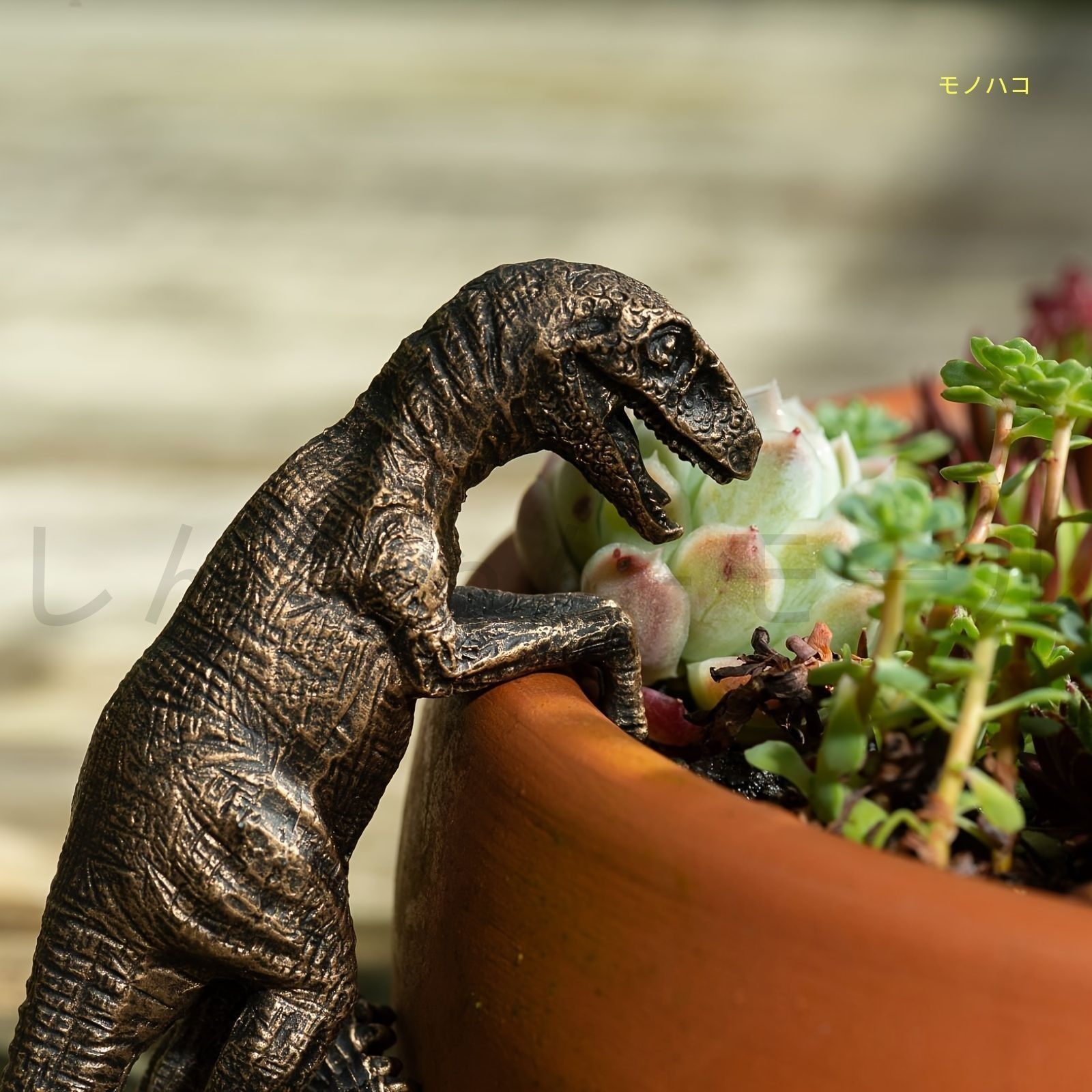 新しい未使用 吊り下げ オブジェ ガーデンオーナメント ぶら下がっている恐竜 ミニサイズ 室内 屋外 ガーデニング インテリア 可愛い 玄関 ...