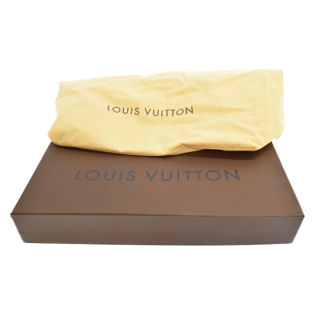 LOUIS VUITTON (ルイヴィトン) ダミエ サポルトドキュマン ヴォワヤージュ ハンドルカバー ハンド バッグ ブラック/ホワイト ...