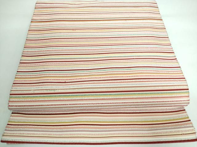 平和屋着物○名門 安田綴れ 爪掻き本綴れ 八寸名古屋帯 霞