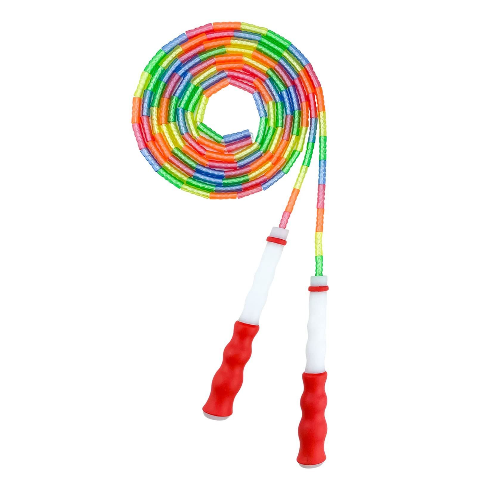 長さ調整可能 プラスチック製 トレーニング ジャンプロープ 初心者向け ねじれ防止 ダイエット 飛びやすい なわとび 筋トレ用 子供用 ビーズロープ (ピンク） 縄跳び Hymaz - メルカリ