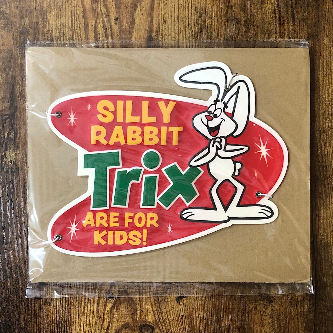 MINI EMBOSS METAL SIGN SILLY RABBIT Trix TIN SIGN ティンサイン ブリキ看板 アメリカン雑貨 ...