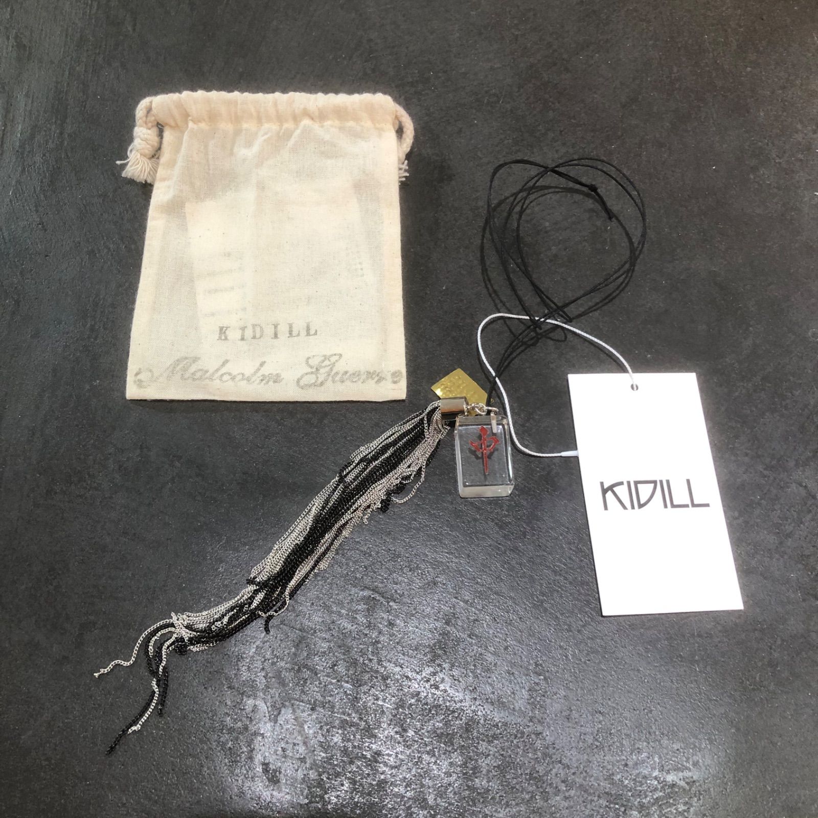 参考上代30800円 未使用品 KIDILL MAHJONG TILE NECKLACE COLLAB 参考上代30800円 未使用品 KIDILL MAHJONG TILE NECKLACE COLLAB