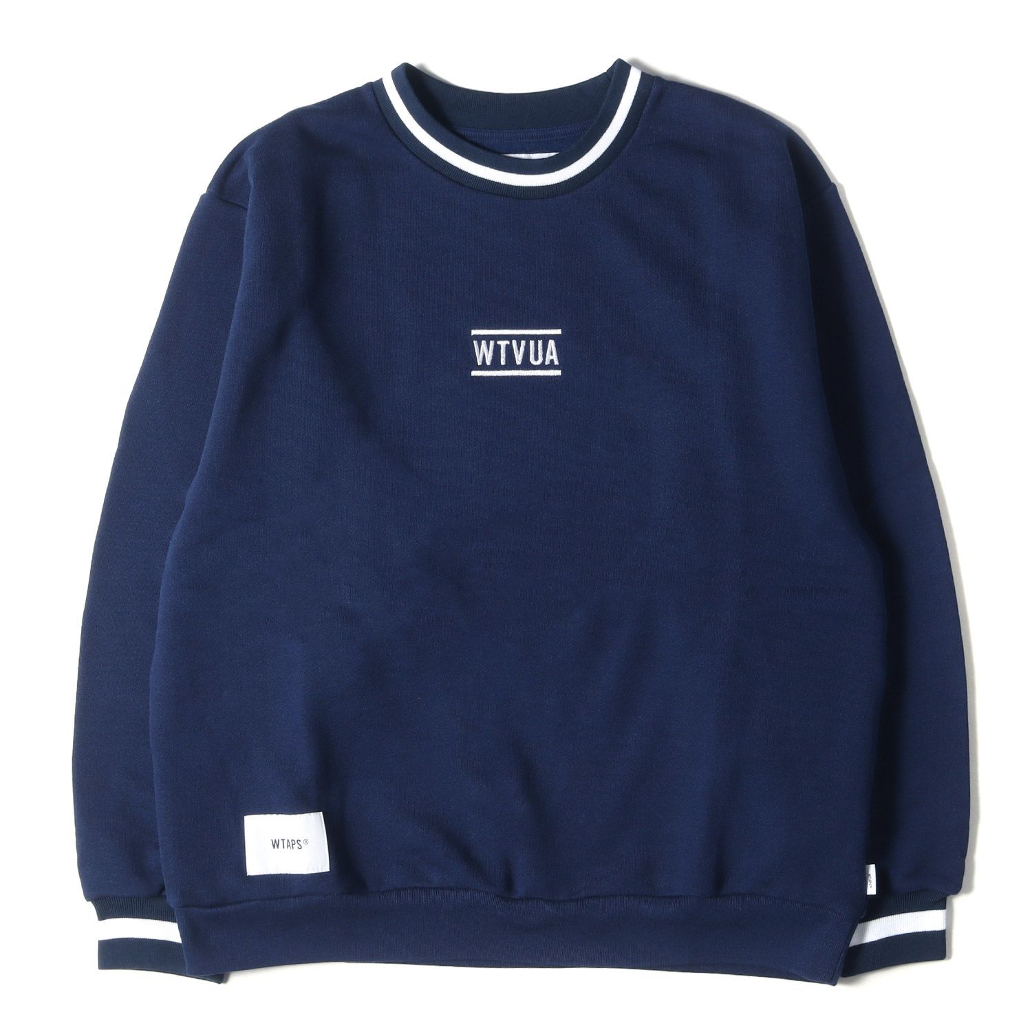 新品 WTAPS ダブルタップス スウェット サイズ:S WTVUAロゴ リブライン クルーネック スウェット WTVUA / CREW ...