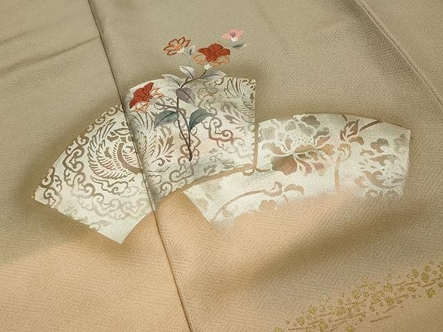 平和屋着物□訪問着 色紙重ね鳳凰花文 金銀彩 正絹 逸品 CAAV7658fb