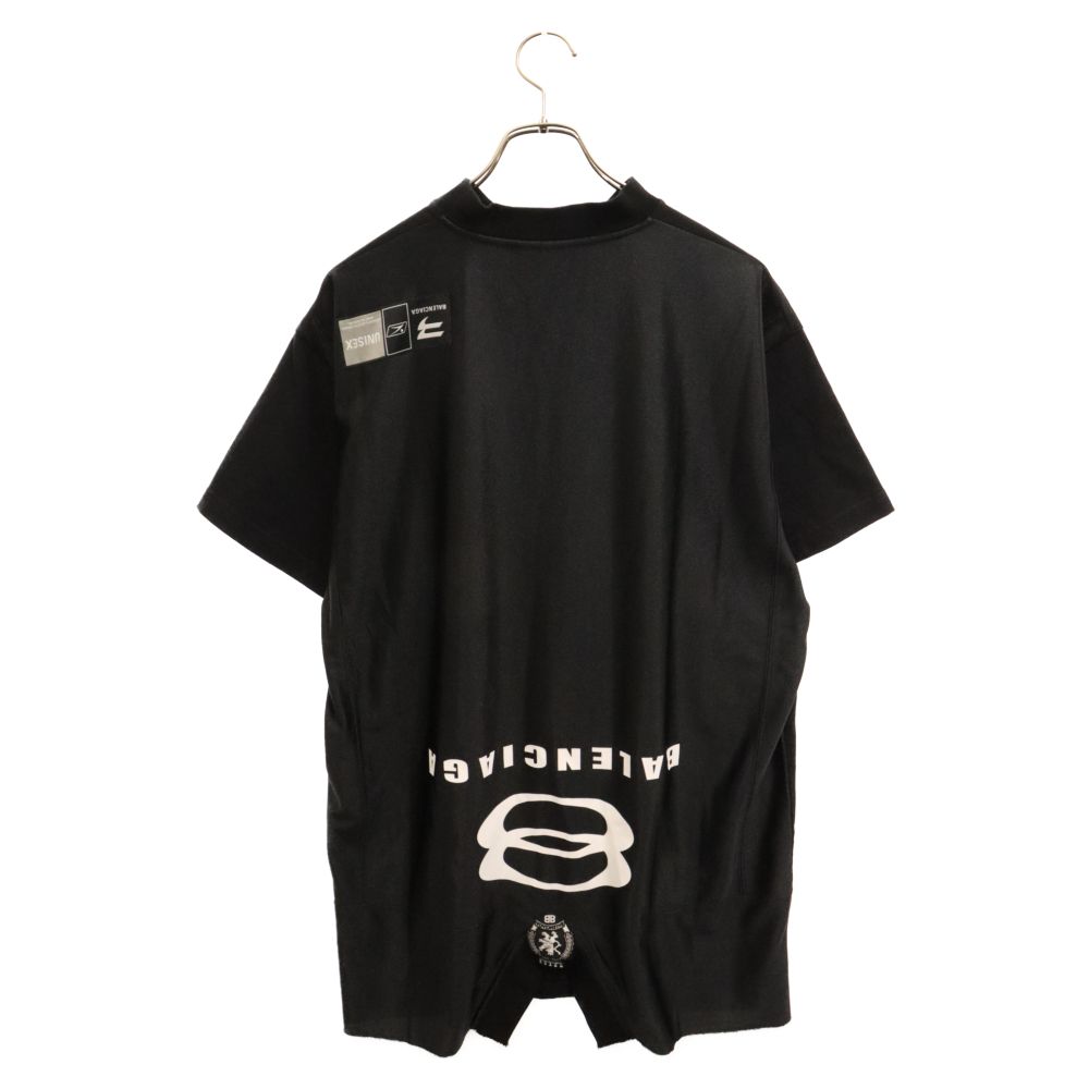 BALENCIAGA (バレンシアガ) 23AW バック切替 ロゴ刺繍スポーティ半袖Tシャツ ブラック 768068 TPVG9 - メルカリ
