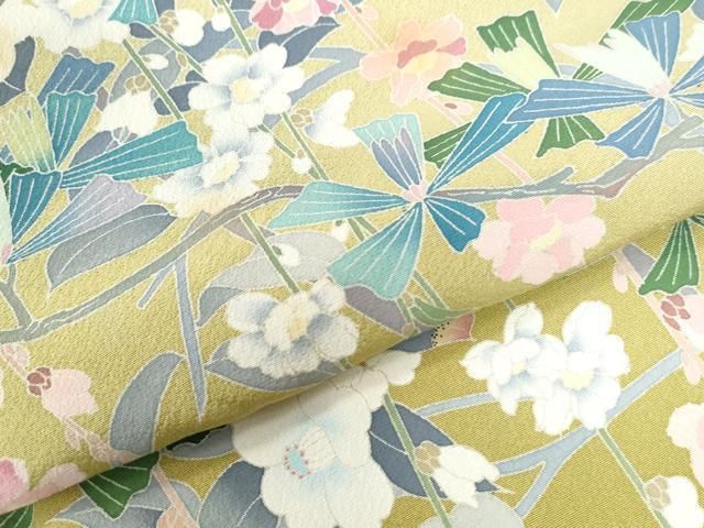 平和屋着物○訪問着 友禅 作家物 枝花文 暈し染め 正絹