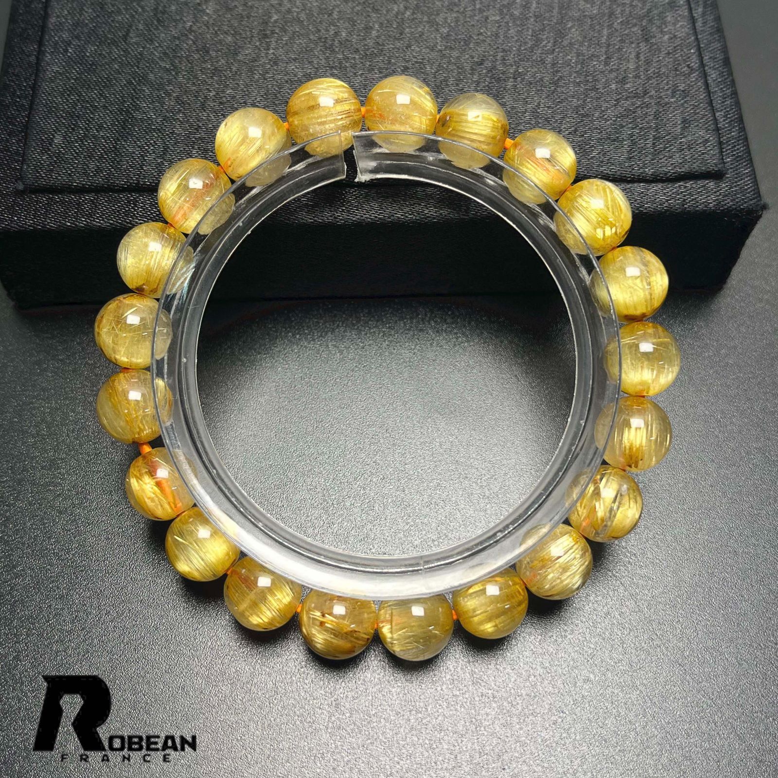 絶賛 EU製 定価30万円★ROBEAN・極!極満針ルチルクォーツ★ブレスレット パワーストーン 天然石 綺麗 金運 お守り プレゼント 8. ...