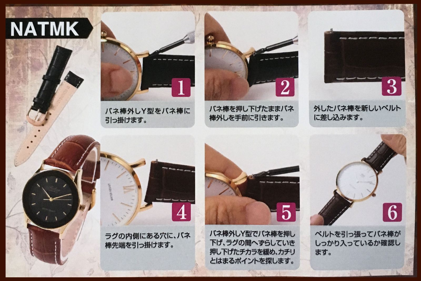 革ベルト 18mm 20mm 白ステッチ ゴールド尾錠 レザー時計ベルト 革ベルト 18mm 20mm 白ステッチ ゴールド尾錠 レザー時計ベルト