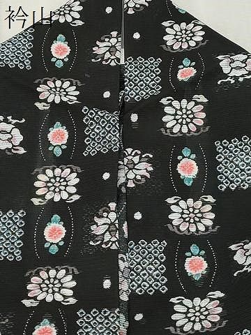 平和屋着物＊夏物 小紋 絽 草木文 正絹 逸品 CAAV9564ze