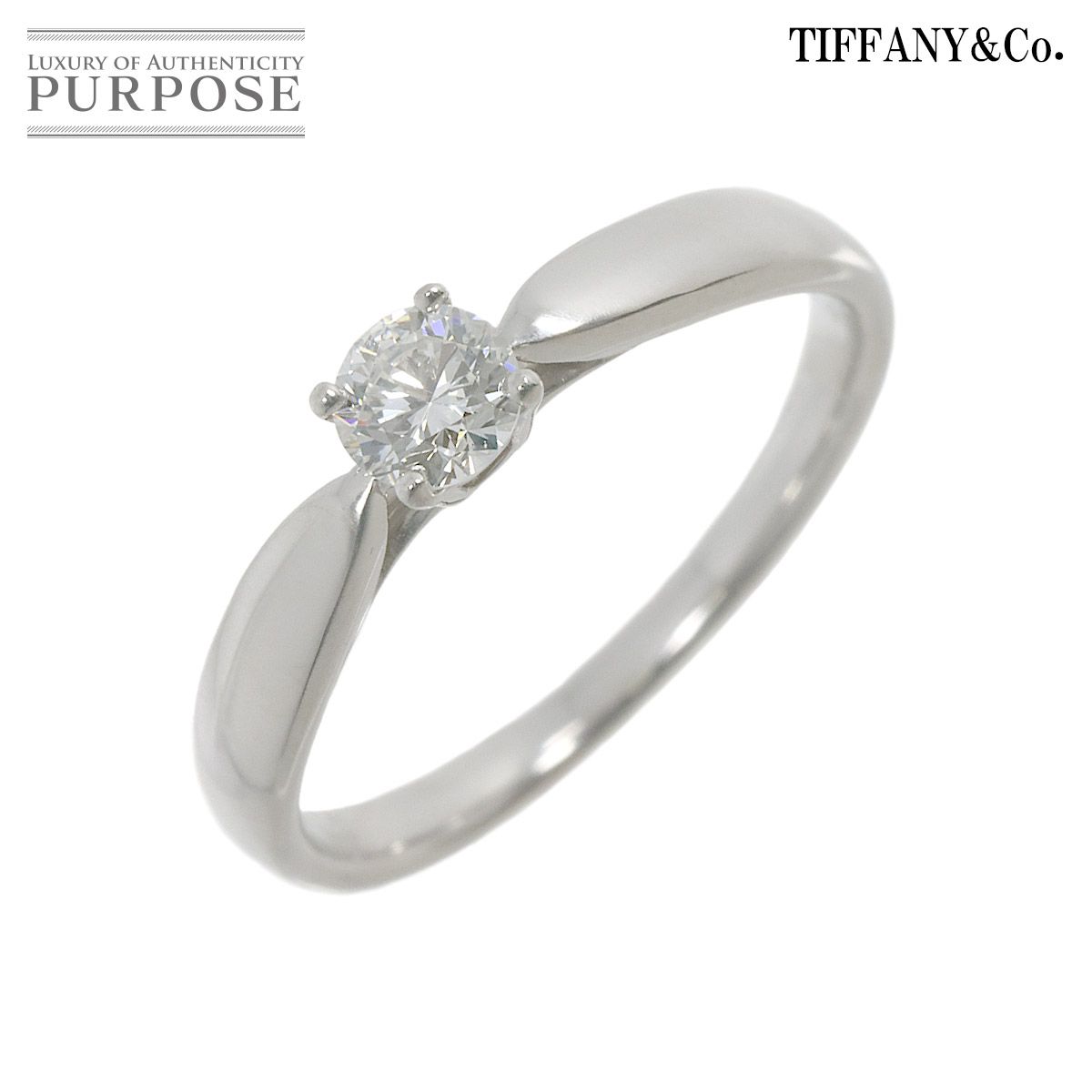 ティファニー TIFFANY&CO. ハーモニー ダイヤ 0.23ct H/VVS2/3EX 8号 リング Pt 指輪 Harmony Diamond Ring【鑑定書付き】 90217333 ...
