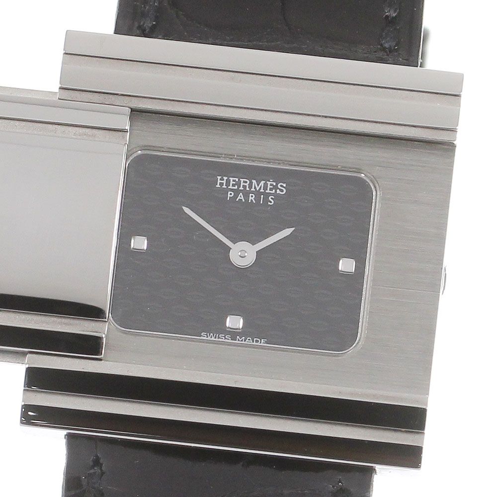 エルメス HERMES GL1.510 グリザード クォーツ レディース美品箱・保証書付き_723483 - メルカリ