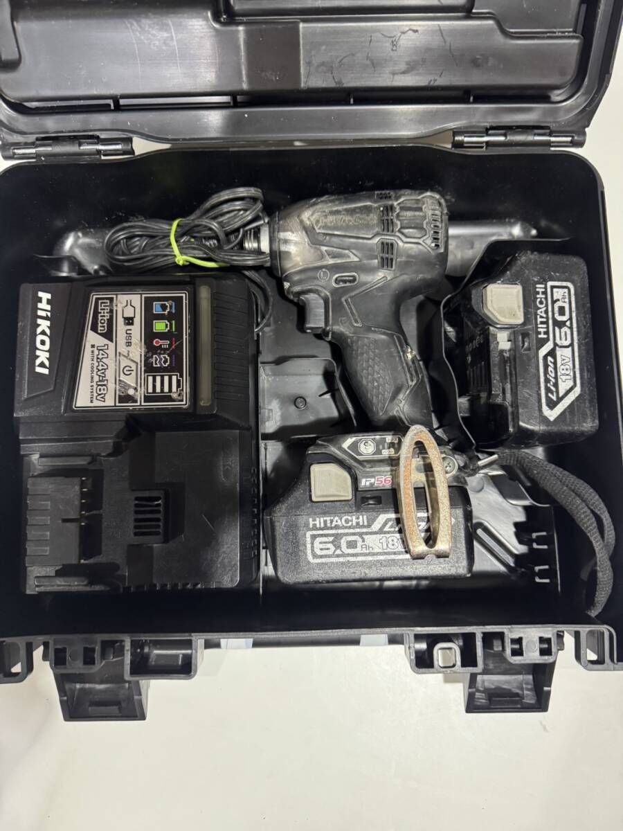 HiKOKIハイコーキ インパクトドライバー WH 18DDL2 充電器・バッテリー2個付き(HITACHI) - メルカリ