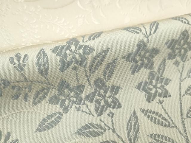 平和屋本店□極上 創業200年・7代目永治屋清左衛門 訪問着 お召地 草花