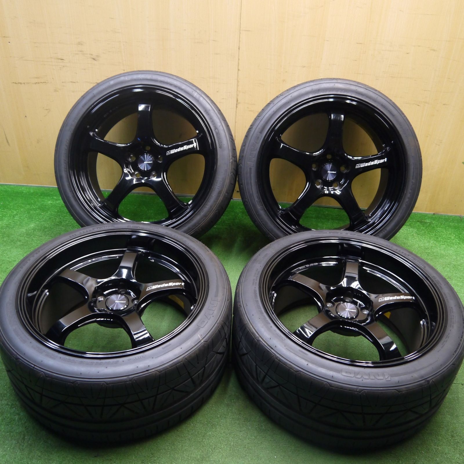 [送料無料] センサー付！バリ溝！22年！9.5分★スープラ 等 Weds Sport RN-05M 255/35R19 275/35R19 ニットー iNVO 19インチ ウェッズスポーツ ...