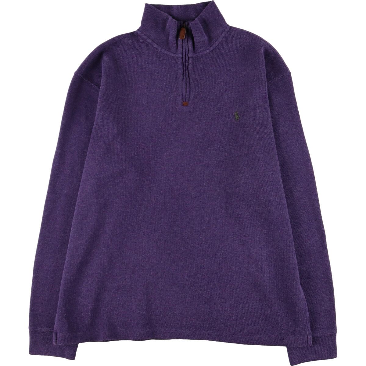 古着 ラルフローレン Ralph Lauren POLO by Ralph Lauren コットンニットハーフジップセーター メンズL ...
