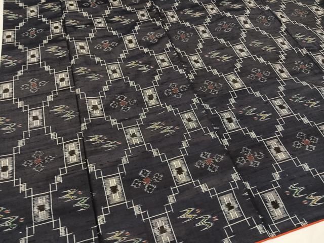 平和屋着物○本場琉球絣 飛鳥文 正絹 逸品 AAAZ0541ph 平和屋着物○