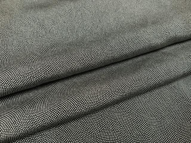 平和屋着物○江戸小紋 鮫小紋柄 黒地 正絹 逸品 未使用 AAAY5986ph