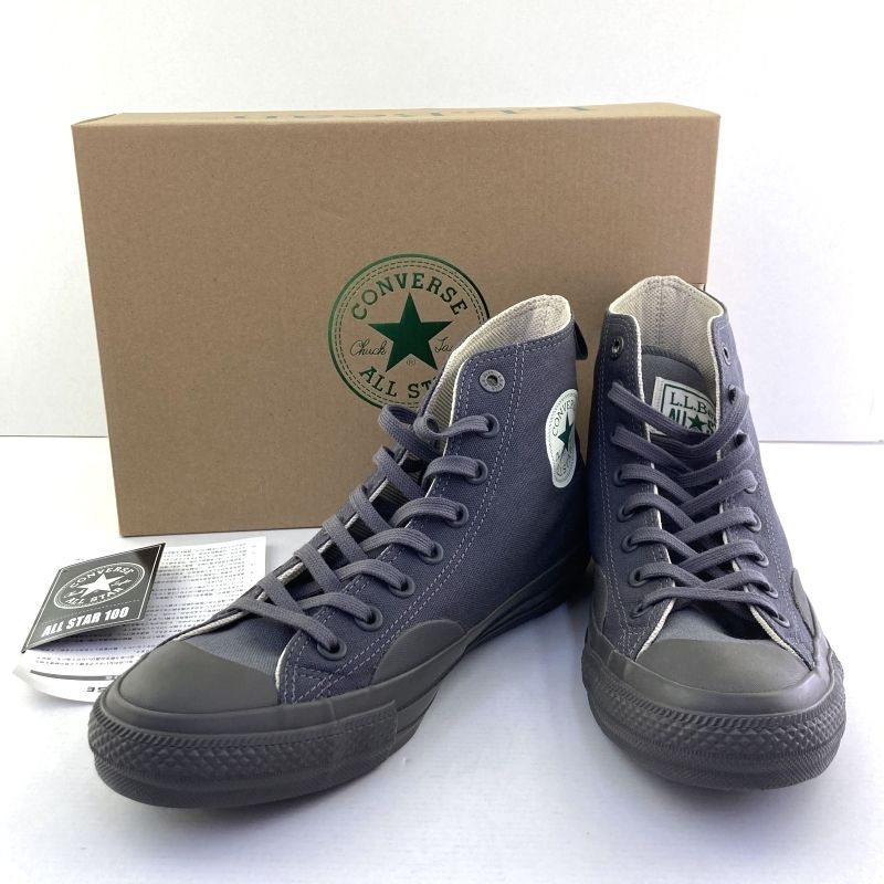 03w07751【箱付き】 コンバース オールスター CONVERSE ALL STAR 100 L.L.Bean HI 1SD176 STONE GRAY グレー 26.5cm メンズ ...