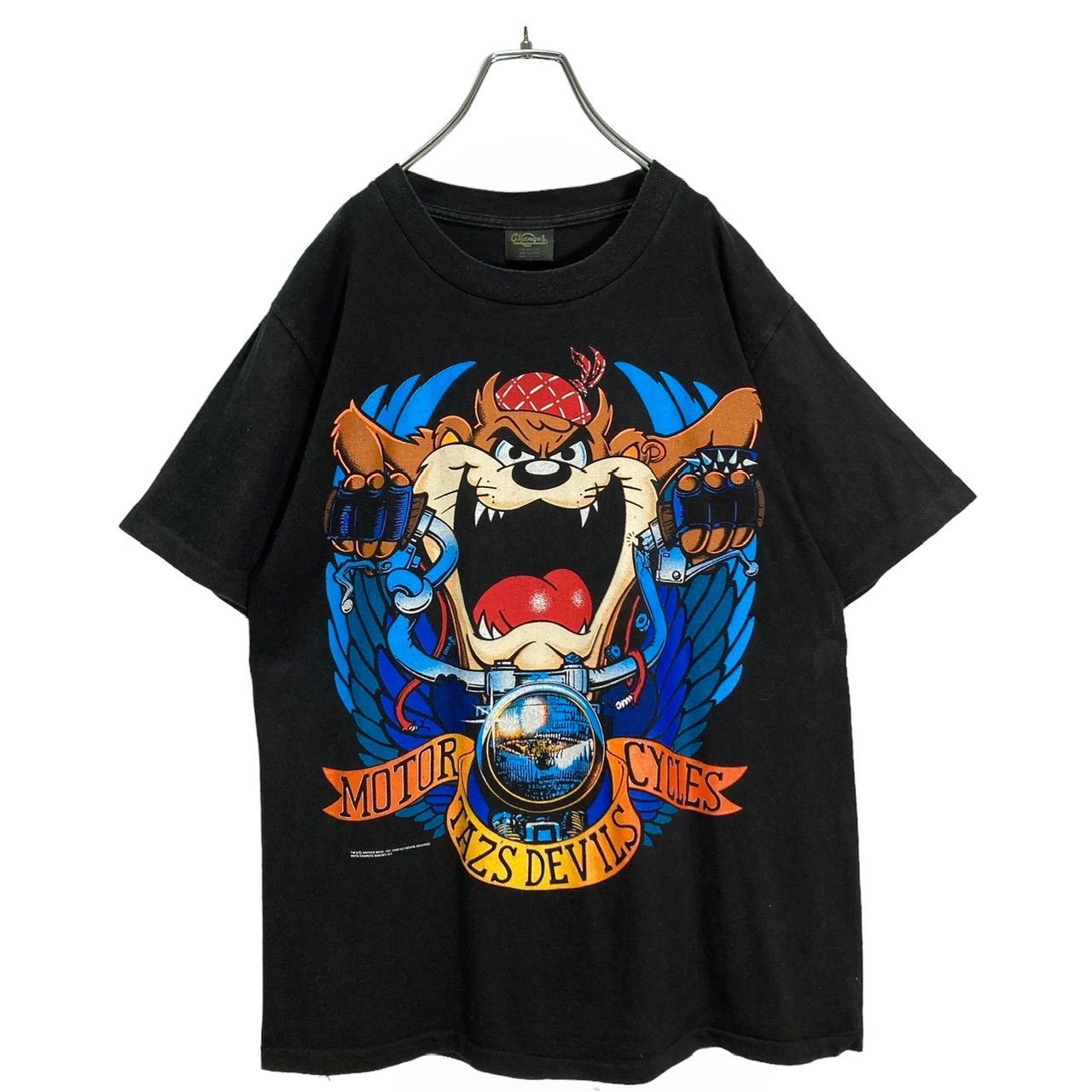 1990 LOONEY TUNES/MOTOR TAZ'S DEVILS CYCLES T-SHIRT - メルカリ