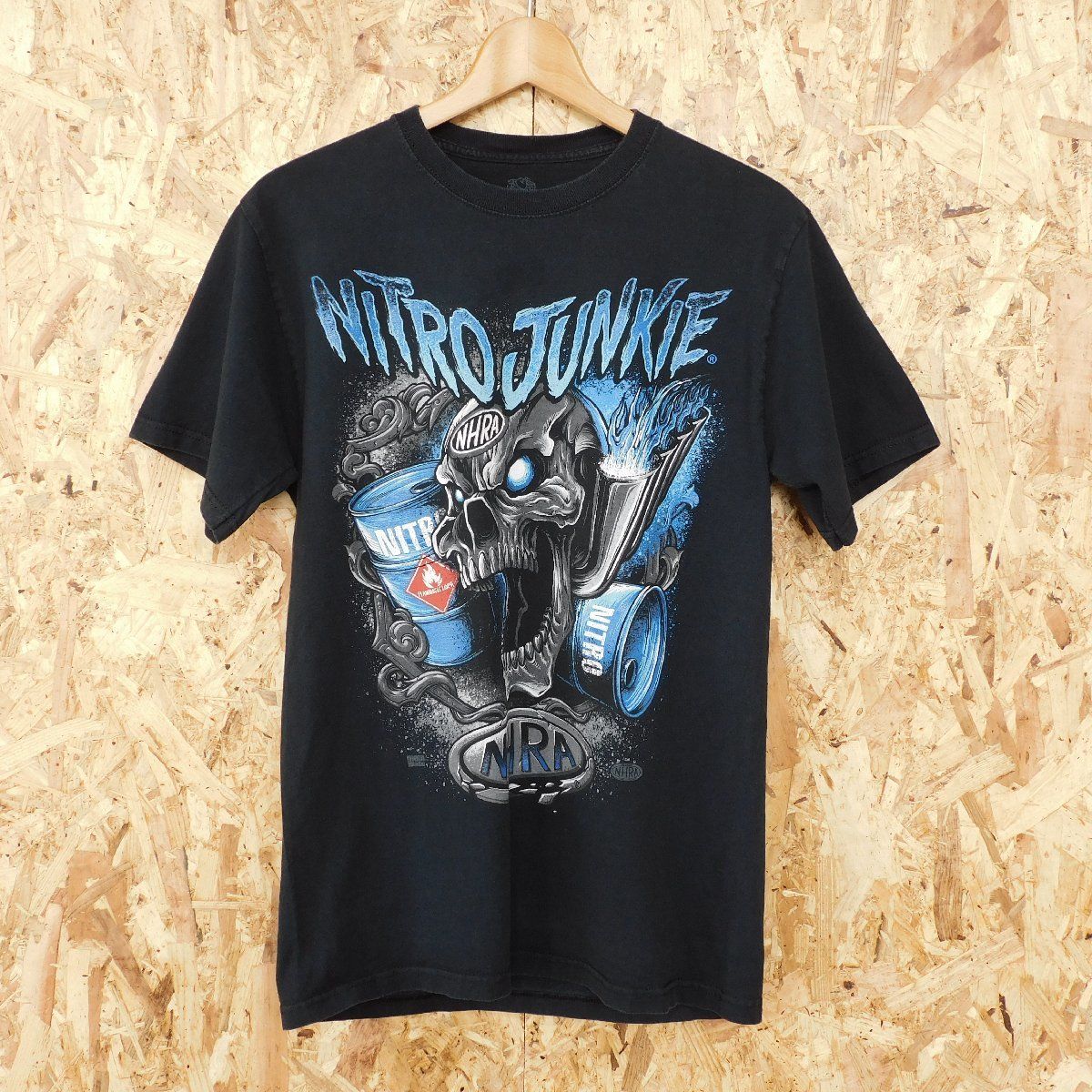 NITRO JUNKIE プリント Tシャツ NHRA ブラック size M #50165 トップス Tee FRUIT OF THE LOOM フルーツオブザルーム - メルカリ