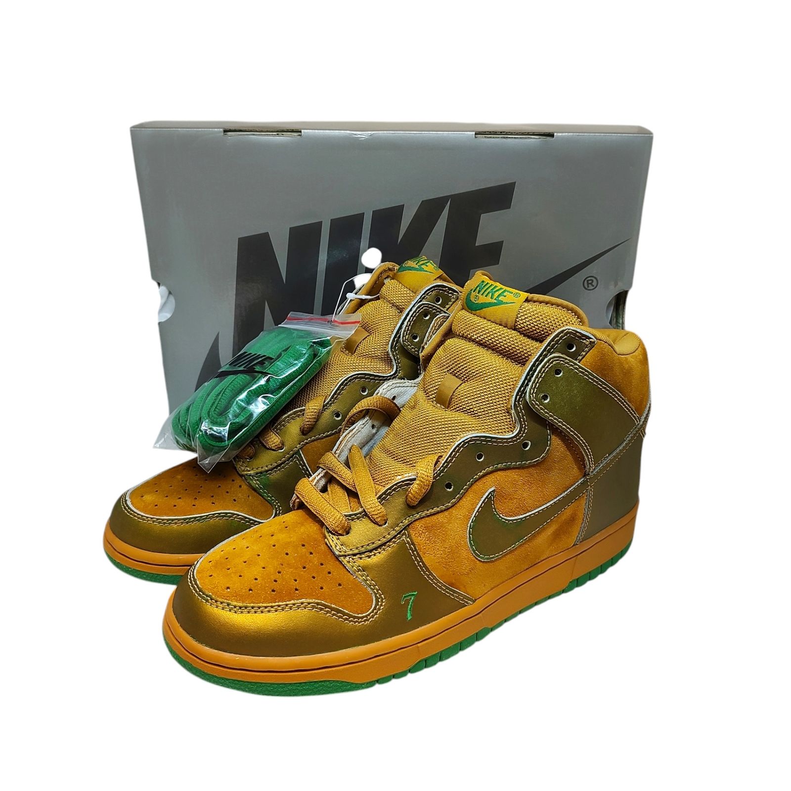 NIKE ナイキ DUNK HIGH PRO SB LUCKY 7 305050-771 27.5 ブラウン×グリーン - メルカリ