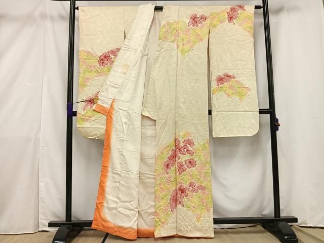 平和屋着物○豪華振袖 総絞り 草花文 正絹 逸品 DAAV8552tw 平和屋着物