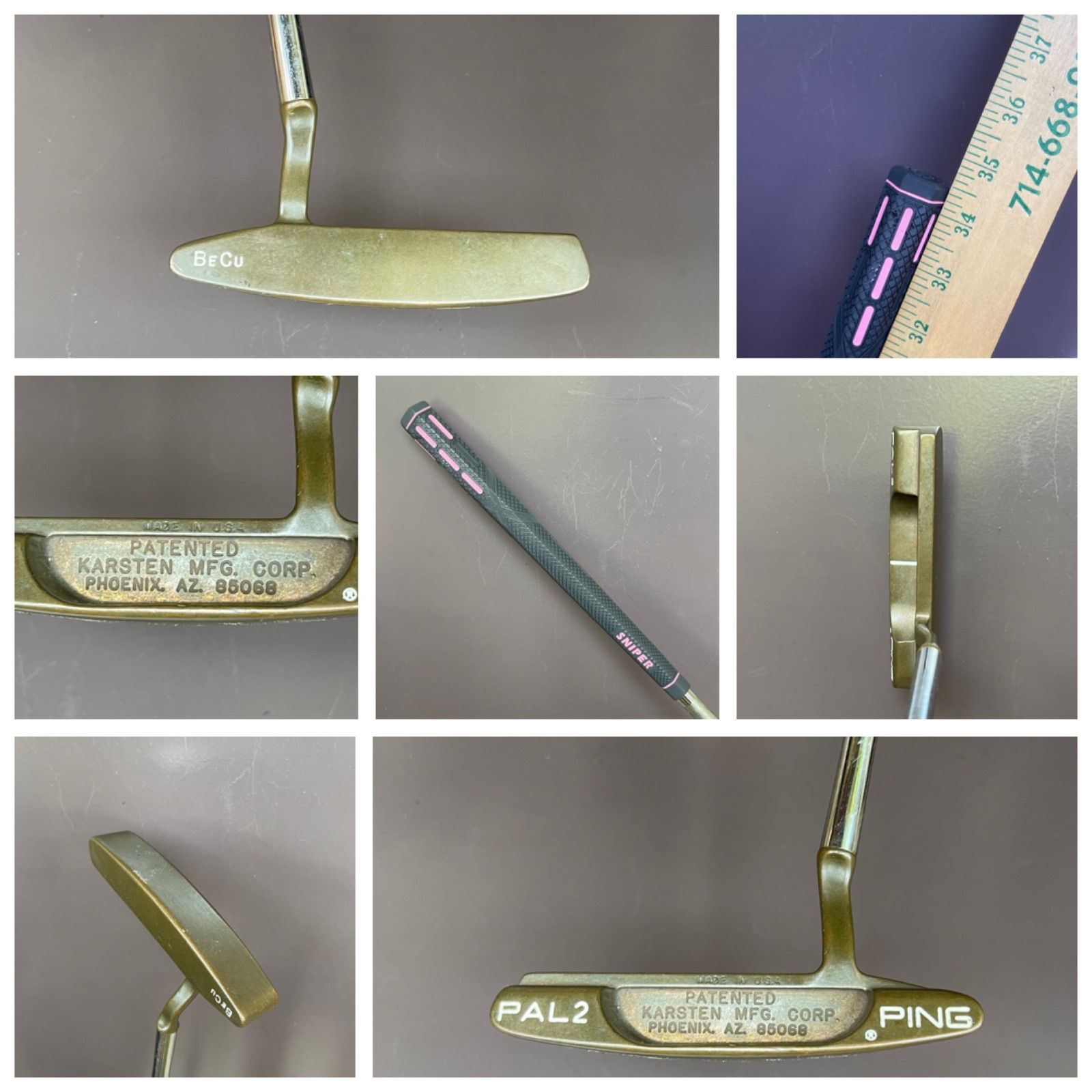 左@@@送料込み@@@PING@@@PAL2@@@34.5インチ@@@貴重ベリリュームカッパー@@@新品六角形グリップ交換済み@@@ - メルカリ