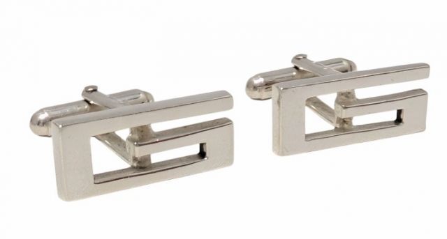 グッチ カフス SV925 カフリンクス Gロゴ Gモチーフ シルバー素材