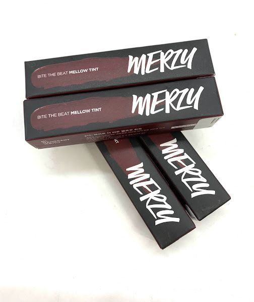 【新品・未開封】MERZY マージー ザ バイトビート メロウ ティント 4g M1マホガニー M2ジェインチリー 4本セット リップティント ...