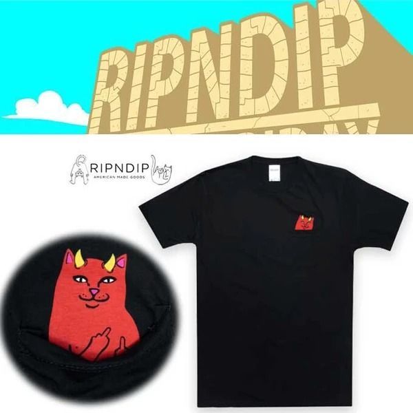 ★SALE★数量限定★RIPNDIP （リップンディップ）Lord Devil Pocket Tee 20225 ポケット Tシャツ M～XLサイズ 人気 送料無料 - メルカリ
