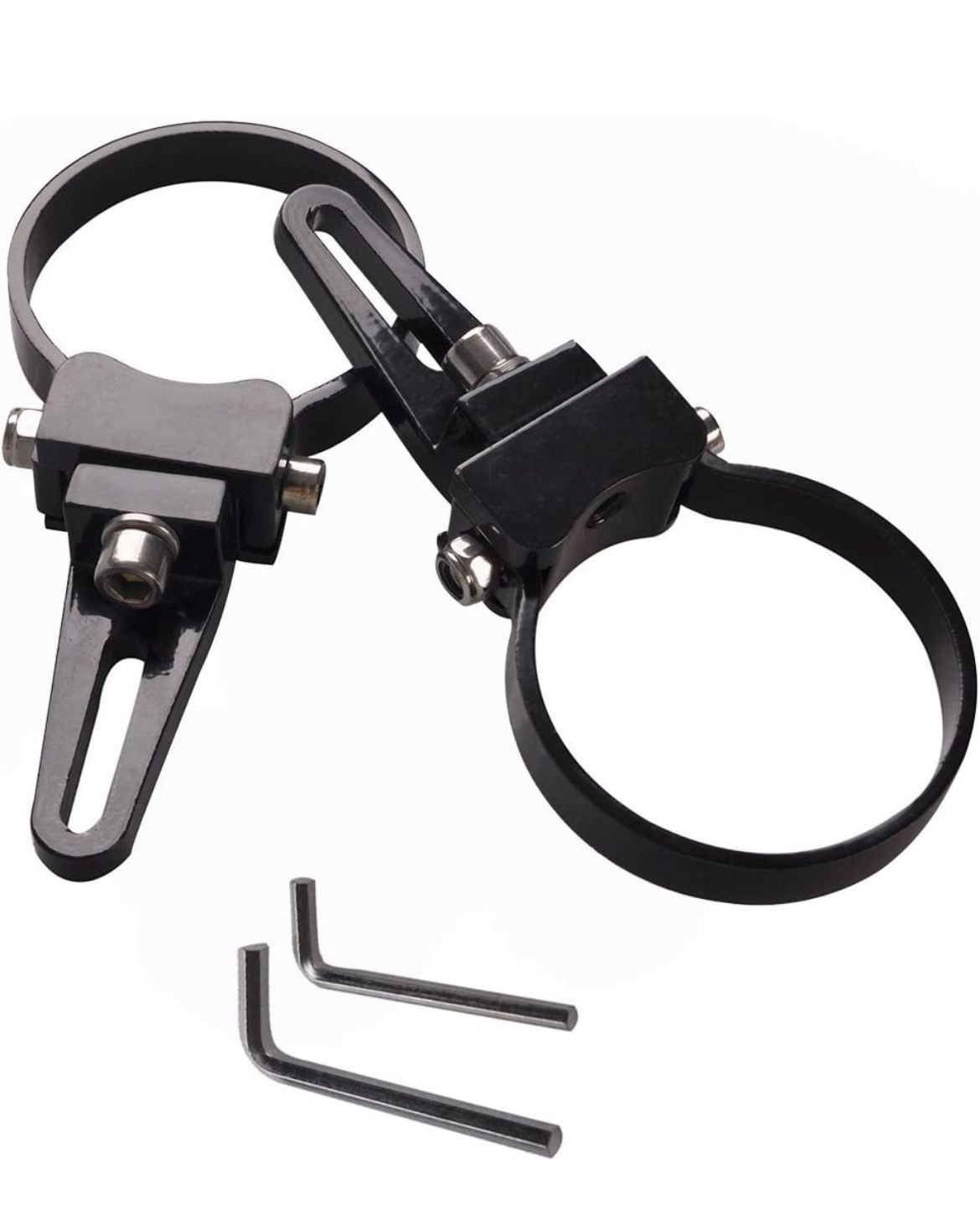 バイク フォグランプ led フロントフォーク ステー 直径51mm/2インチ ワークライト ステー パイプステー金具 lightronic ...